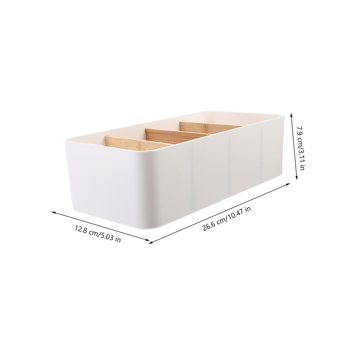 STOBAZA Plastic Storage Bin Small Storage Bin Small Plastic Storage Box Household Lipstick Organizer Key Storage Holder Multi-purpose Box Storage Basket Container Dressing Table Toiletries