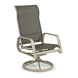 Homestyles Captiva Gray Outdoor Swivel Rocking Chair