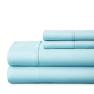 ienjoy Home Bed Sheet Set, Ultra Soft 4 Piece, Aqua, Full
