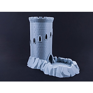 3D Vikings D&D Dice Tower Castle for All Dice Sizes. Perfect Dice Roller for Dungeons and Dragons, Tabletop RPG, Miniature Games and Board Games