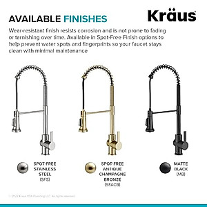 KRAUS Britt Touchless Sensor Commercial Pull-Down Single Handle Kitchen Faucet in Spot Free Stainless Steel, KSF-1691SFS