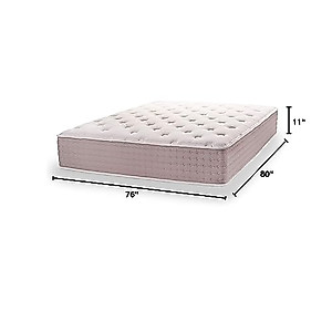 Eco Terra | Natural Latex | Luxury Hybrid Mattress | Medium Firm Mattress with Encased Coil Spring | King