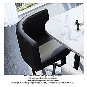 Office Reception Round Table- Conference Reception Room Coffee Table with Chair, Dining Table and Chair Combination Office Reception Table 80cm Marble Round Table Business Hotel Lounge Home Kitchen 1