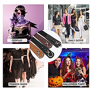 JASGOOD Women's Fashion Vintage Wide Elastic Stretch Waist Belt With Interlock Buckle Halloween Belt