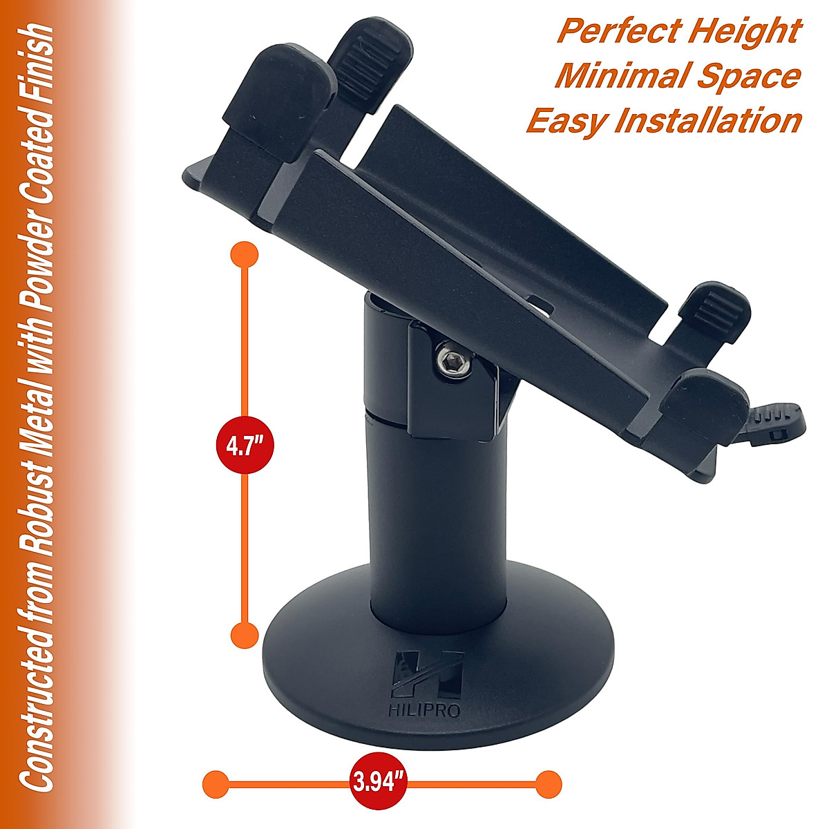 Hilipro Swivel Stand for Dejavoo Z8 & Z11 Credit Card Payment Machine Terminal - Complete Pos Kit - Dejavoo Point of Sale Stand
