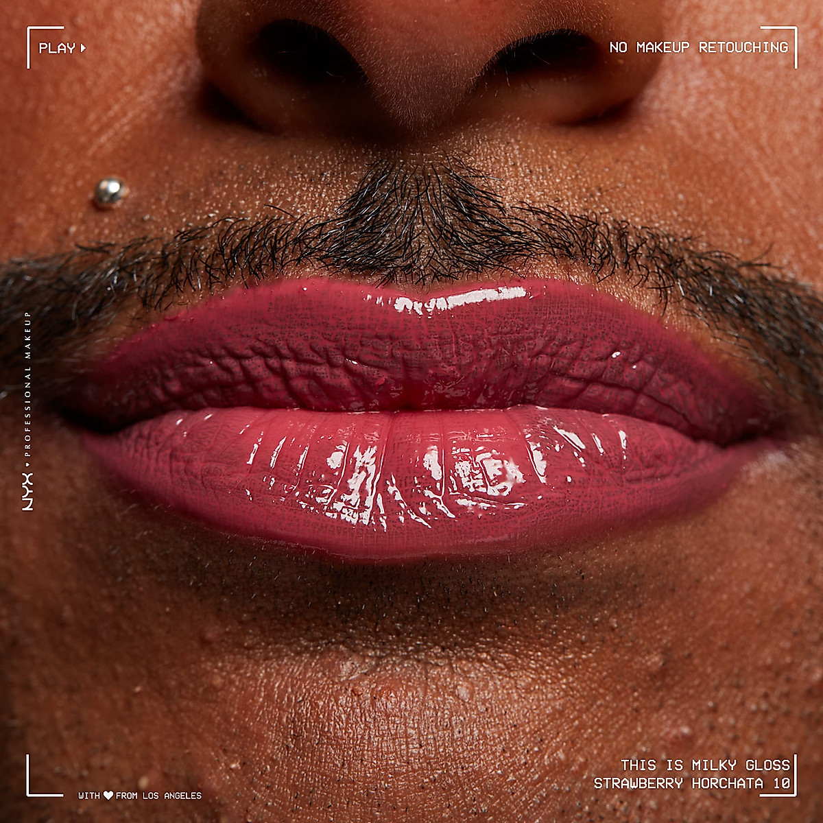 NYX PROFESSIONAL MAKEUP This Is Milky Gloss, Lip Gloss with 12 Hour Hydration, Vegan - Strawberry Horchata (Mauve Pink)