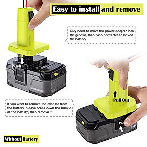 Power Wheels Adapter for Ryobi 18V Battery Adapter Power Wheels Battery Conversion Kit with Switch, Fuses & Wire Terminals, 12AWG Wire, Power Connector for DIY RC Car Toys and Robotics