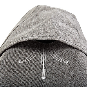 Modern Leisure Garrison Patio Loveseat Cover - Weather-Resistant Fabric - Outdoor Furniture Protection Perfect for Patio, Deck, and Porch - 35" L x 38" W x 31" H - Heather Grey