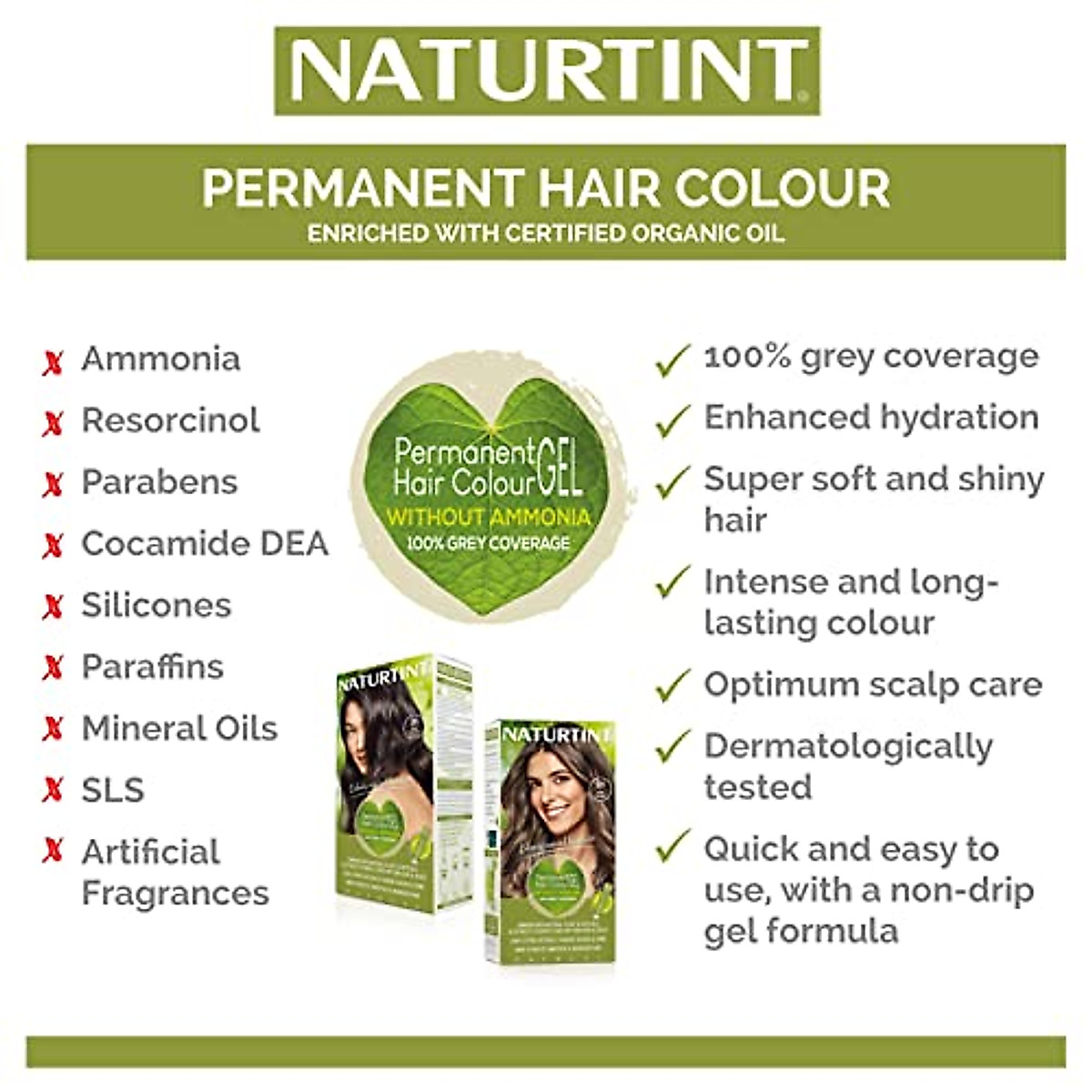 Naturtint Hair Color Permanent, 5G Light Golden Chestnut, 5.75 Fl Ounce