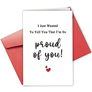 Gevinna Funny Encouragement Card, Well Done Card, Proud Of You Card, Graduation Card for Friends Family, Congratulations Card for Him Her, New Job Card, Promotion Card