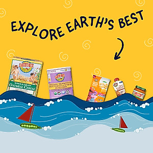 Earth's Best Organic Kids Snacks, Sesame Street Toddler Snacks, Organic Letter of the Day Cookies for Toddlers 2 Years and Older, Vanilla, 5.3 oz Box (Pack of 6)