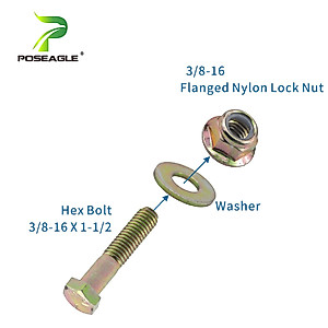 POSEAGLE 2 Pack 532193195 V Idler Pulley Replace Craftsman 189993 Pulley 193195 Idler Pulley Craftsman 175080 Pulley 175080 Idler Pulley 181775 Husqvarna 532193195 Pulley 532181775 532175080 532189993