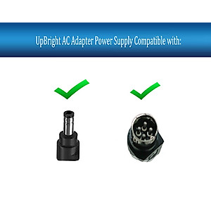 UPBRIGHT 4-Pin DIN 12V AC/DC Adapter Compatible with CWT KPL-060F KPL-060F-VI KPL060F KPL-060FVI KPL060F-VI KPL060FVI Channel Well Technology 12VDC 5A 60W Power Supply Cord Battery Charger Mains PSU