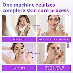 UNOISETION Diamond Microdermabrasion Machine Professional, 3 in 1 Dermabrasion Facial Peeling Skin Care Device for Salon Personal Home Use