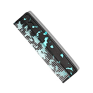 AUGUST GROOMING Pocket Comb in Ivy with Green Suede case