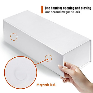 900+ Cards or 200 Top Loaders Box, Baseball Card Storage Box, Trading Card Storage Box for Trading Cards, Gaming Cards and Sport Cards, White, 13x4x3 inches, 2 Count