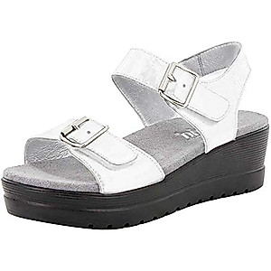 Alegria Women's Morgyn Sandal Silver Mirror 41