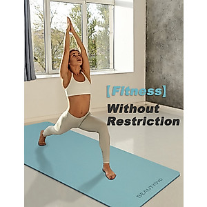 72x32x1/3 Yoga Mat, Blue