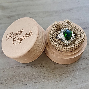 Roxxy Crystals Amulet Talisman Emerald Ring Luxury Almond Shape. Magical Birth Stone ring Psychic spell ring. Lucky Ring Witch Jewelry, Reiki, Wicca (7)