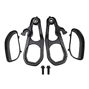 JDMSPEED New Heavy Daty Front Car Tow Hooks Left & Right with Hardware Black Replacement for Dodge Ram 1500 DT with 3.6L 5.7L Engine 2019 2020 2021 2022 Replaces 82215268AB 82215268AB 68272945AB