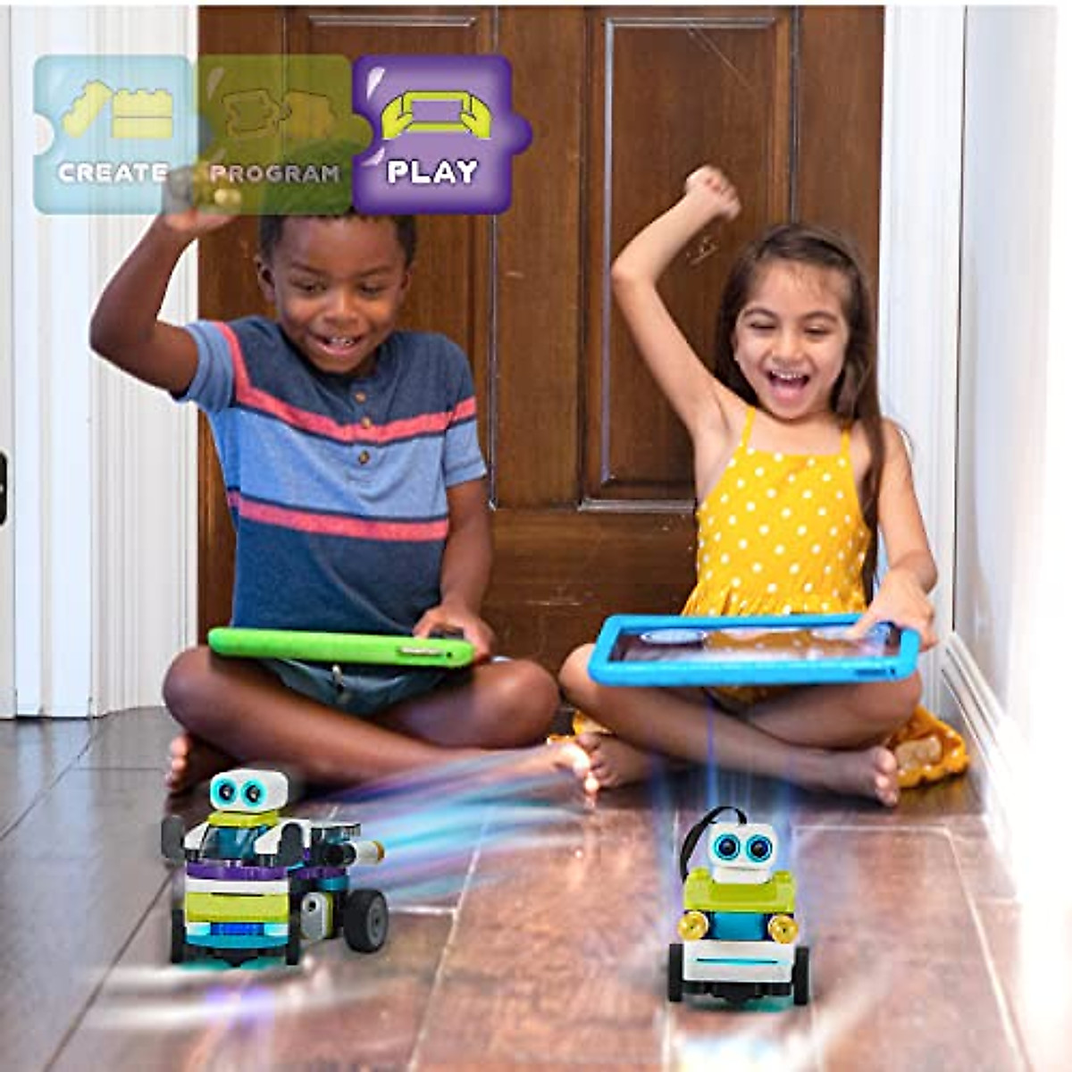 PAI TECHNOLOGY BOTZEES Coding Robots for Kids, Remote Control Robot, STEM Toys, Gift for Boys and Girls Age 4+ (APP Based, iOS, Android and Kindle Fire Compatible)