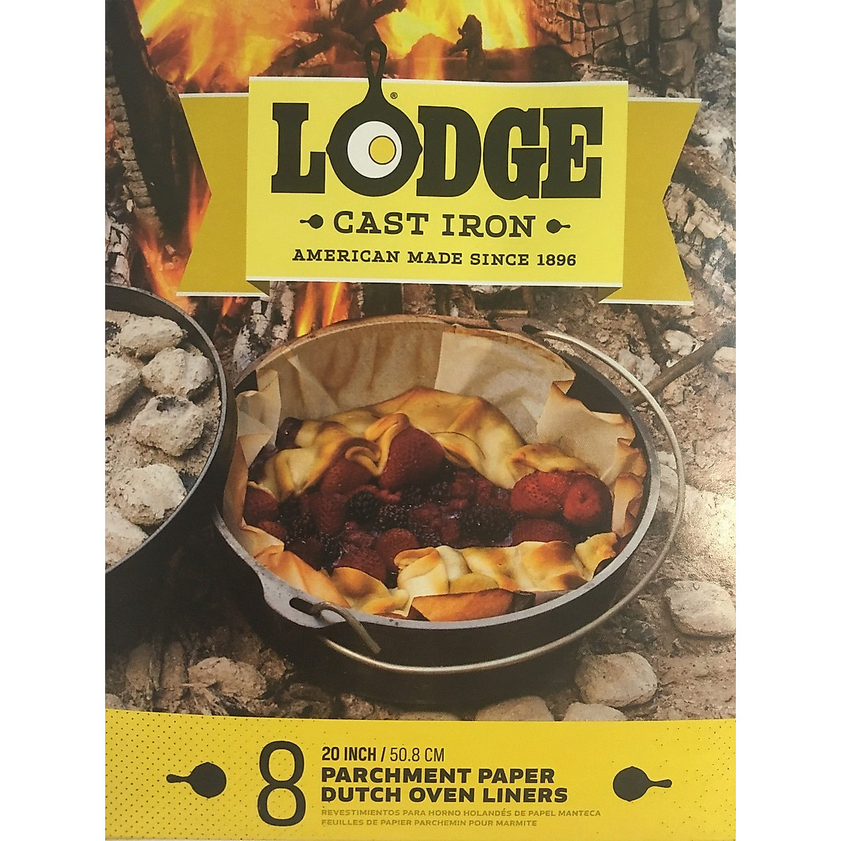 Lodge Manufacturing Parchment Paper Dutch Oven Liners 7 x 5 x 1