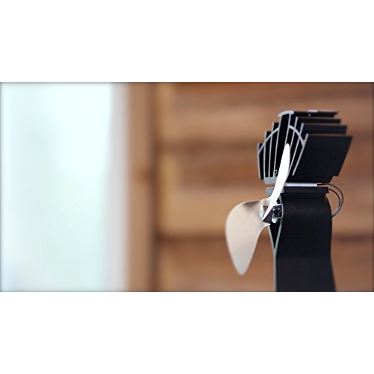 Ecofan® UltrAir, Classic Styled, Heat Powered Wood Stove Fan, 125 CFM, 810CAXBX, Mid-Sized, 7.9" Blade, Black