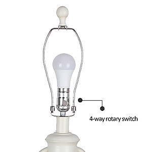 Hamucd White Coastal Standing Floor Lamps with LED Lantern Nightlight for Modern Farmhouse Living Room Bedroom