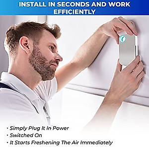 Air Ionizer - Mini Air Purifier - Ionizer Air Purifier - Ozone Machine Odor Removal - Negative Ion Generator - Apartment Must Haves - Home Air Fresheners - Air Conditioner Portable for Room