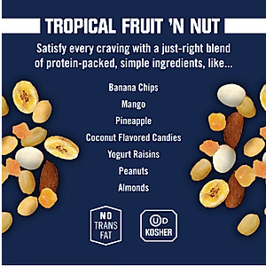 Kar’s Nuts Tropical Fruit ‘N Nut Trail Mix, 5.5 oz Snack Mix – Bulk Pack of 12, Gluten-Free Snacks