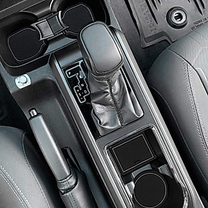 JKCOVER Premium Custom Liner Mat Accessories Compatible with Toyota Tacoma 2016 2017 2018 2019 2020 2021 2022 2023, Cup Holder, Door Pocket and Center Console Inserts 19 Pcs (Double Cab, Gray Trim)