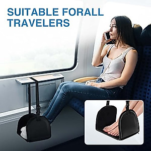 KKM Airplane Foot Rest Made of Advanced Memory Foam Airplane Footrest Airplane Travel Foot Rest Under Desk for Office Relax Your Feet to Reduce Swelling and Soreness