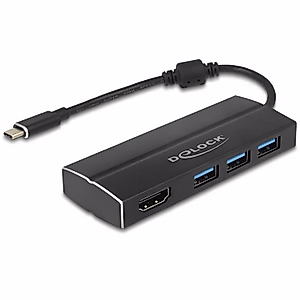 Delock Adapter USB Tipo C 3.0 x USB Tipo-A HDMI
