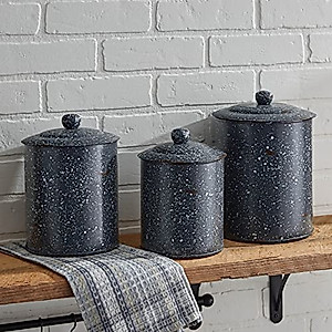 Park Designs Granite Enamelware Canisters Set Gray