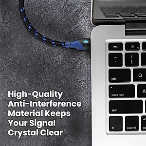 AURUM CABLES 20ft HDMI Cable 4K@60Hz Ultra HD, High Speed with Ethernet HDMI Cable Braided Nylon & Gold Connectors, ARC, CL3 Rated - Compatible with TV, PC, Monitor, Laptops, PS3, PS5, PS4