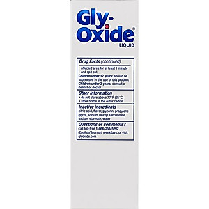 Gly-Oxide Alcohol-Free Antiseptic Mouth Sore Rinse, 2 oz, Packaging May Vary