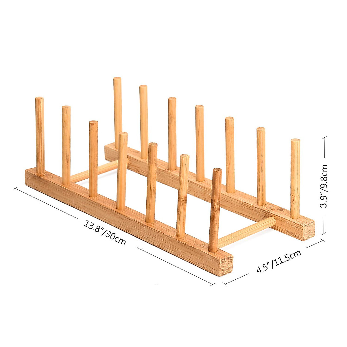 Vinyl Record Storage Holder Stand Rack Eco Friendly Wooden CD Display Stand, Stackable Modern CD Holder Portable Countertop Desktop Magazine Rack Record Storage Shelf - for 12" and 7" Recor
