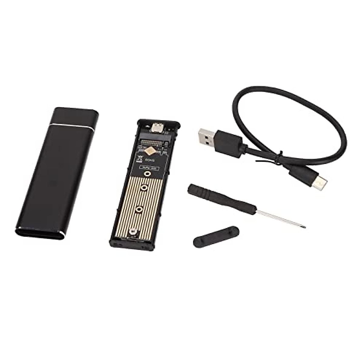 M.2 NVMe SSD Enclosure, USB3.1 SSD Enclosure Ultrathin Fast Transfer Type C Interface for PC