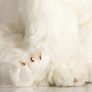 HollyHOME Bichon Frise Plush Puppy Stuffed Animal Maltese Realistic Dog Plush Toy Pet Gift for Kids 13 Inch