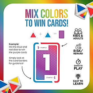 Ok2Win Mixed Doubles Dice and Card Game - Fun and Strategic Gameplay for Ages 6+