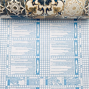 Yifely Classic Blue Shelving Paper Self-Adhesive Drawer Liner Waterproof Redo Shelf Dividers Lockable Box 17.7 Inch by 9.8 Feet