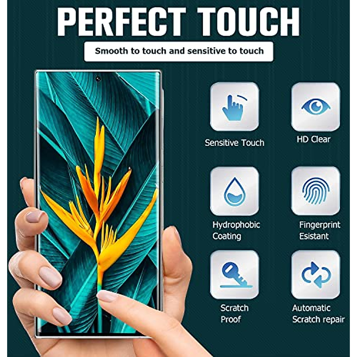 LETANG [2+2 Pack] Screen Protector Compatible with Samsung Galaxy Note 10 and Camera Lens Protector,Ultra HD 9H Tempered Glass Film,3D Bending,Fingerprint Unlock,for Samsung Galaxy Note 10 6.3 Inch