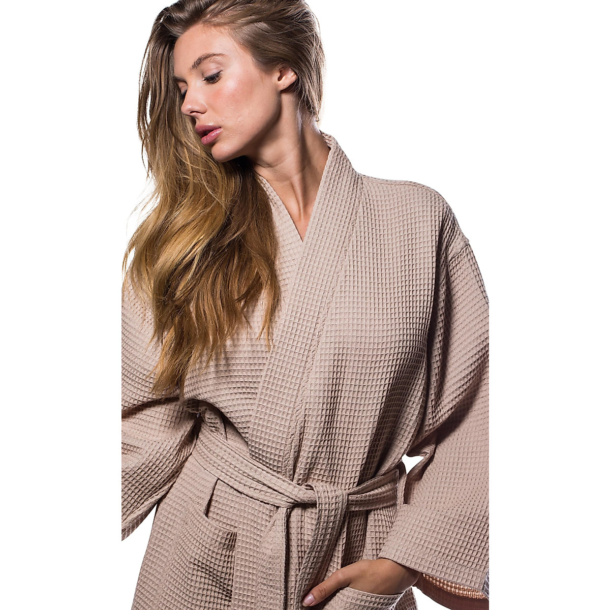 Turquaz Robes For Women Lightweight Unisex Waffle Kimono Bathrobe Mothers day Gifts