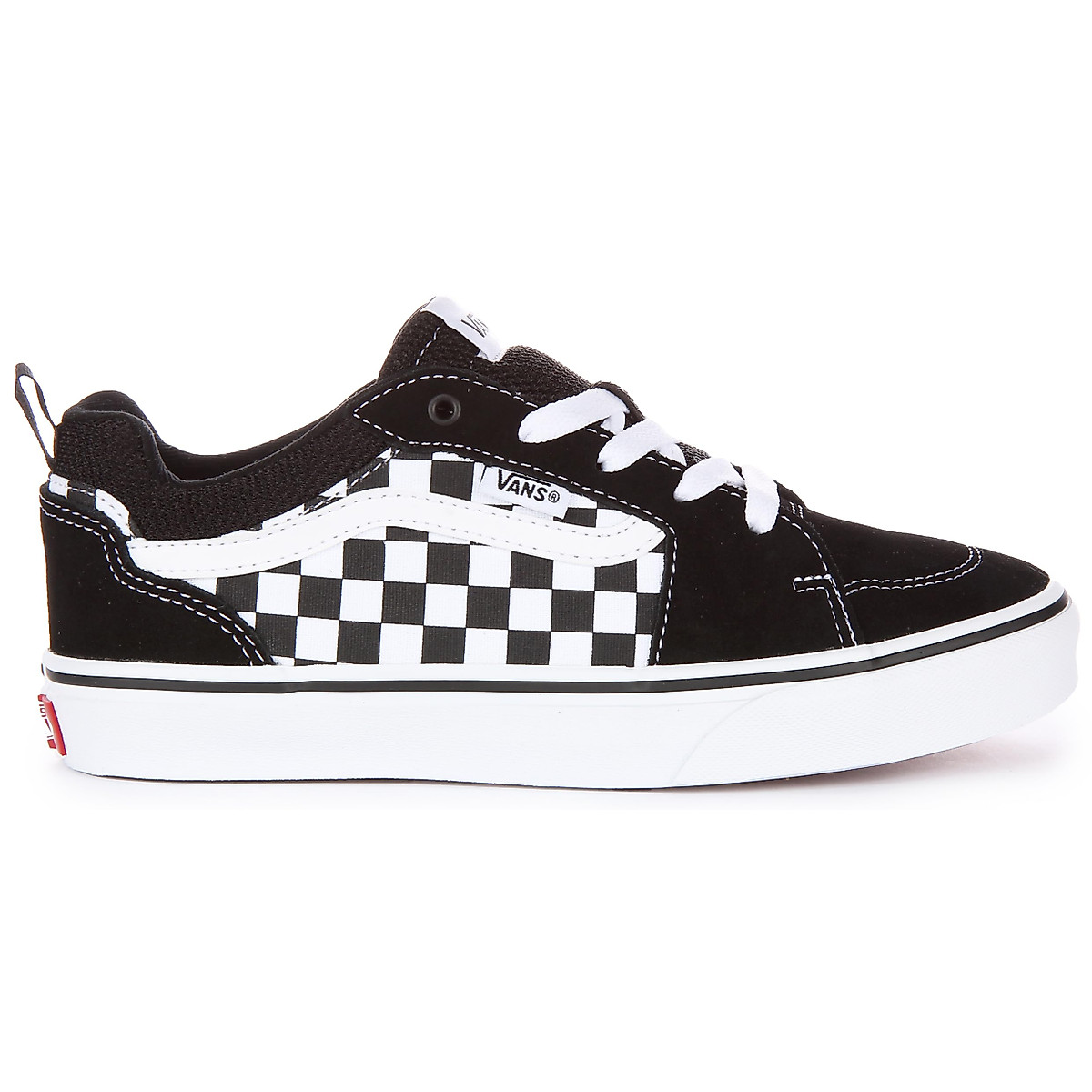 Vans YT Filmore Sneaker, Checkerboard Black White, 4 US Unisex Big Kid