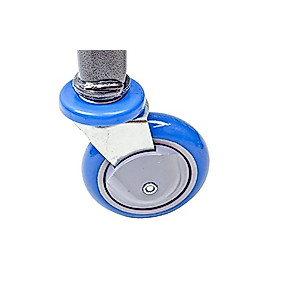 Cart&Supply Heavy Duty Household & Commercial Charcoal Grey Cart with U- Handle (Blue)