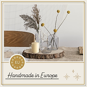 Melt Candle Pillar Candles, 3 Pack - Unscented Candles for Home, Church, Weddings, & More - 3" x 4", Ivory