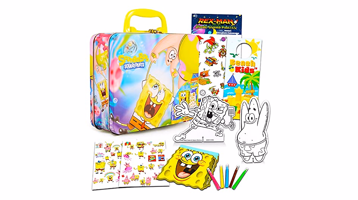 Spongebob Activity Set & Lunch Box - Fun for Kids