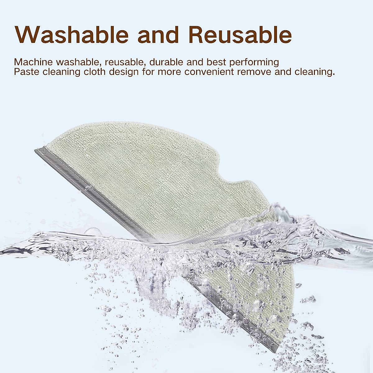 Home Times Accessories Roller Brush Knit Set for Roborock Q7Max+/Q7 Series Vacuum Spare Parts (4 Mop Pads+1 Main Brush+2 Hepa Filters+4 Side Brush) …