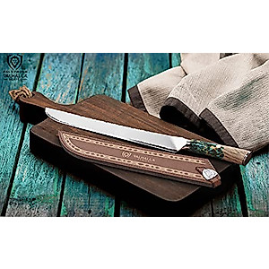 Dalstrong Slicing & Carving Knife - 12 inch - Valhalla Series - 9CR18MOV HC Steel - Celestial Resin & Wood Handle - Razor Sharp Kitchen Knife - w/Leather Sheath