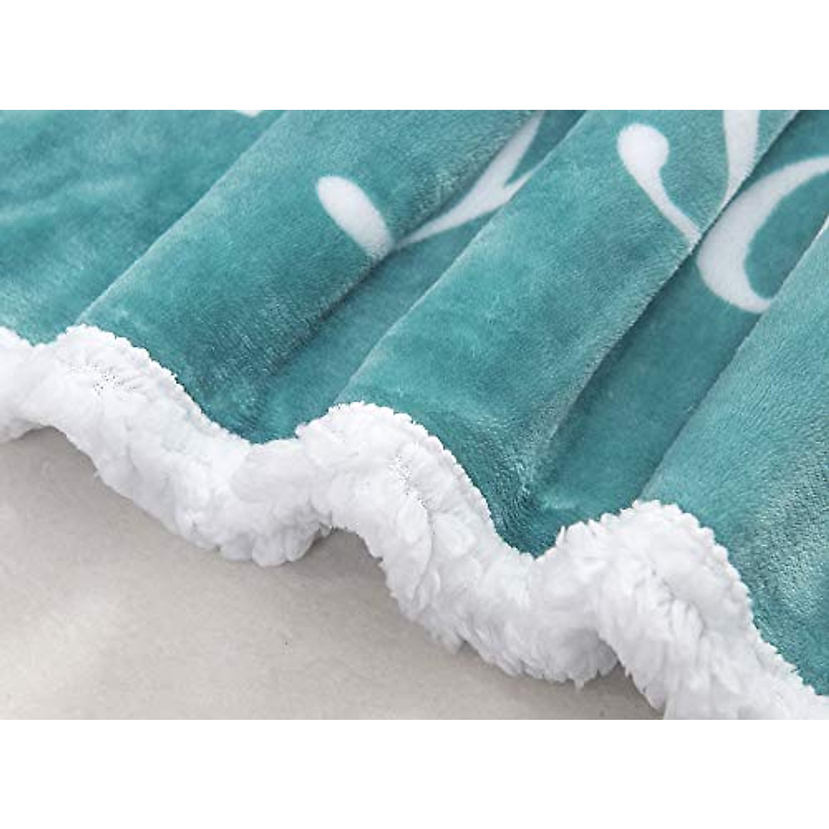 Christian Throw Blanket Religious Gifts with Faith Hope Love Messages for Christian Gifts for Women | Inspirational Fluffy Blankets | Snuggly Soft and Cozy Blanket Christian Decor | 50" X 60" Teal